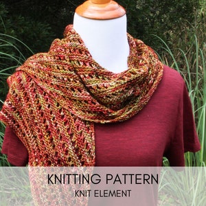 Knitting Pattern, Sequence Scarf Knitting Pattern, Knit Scarf Pattern ...
