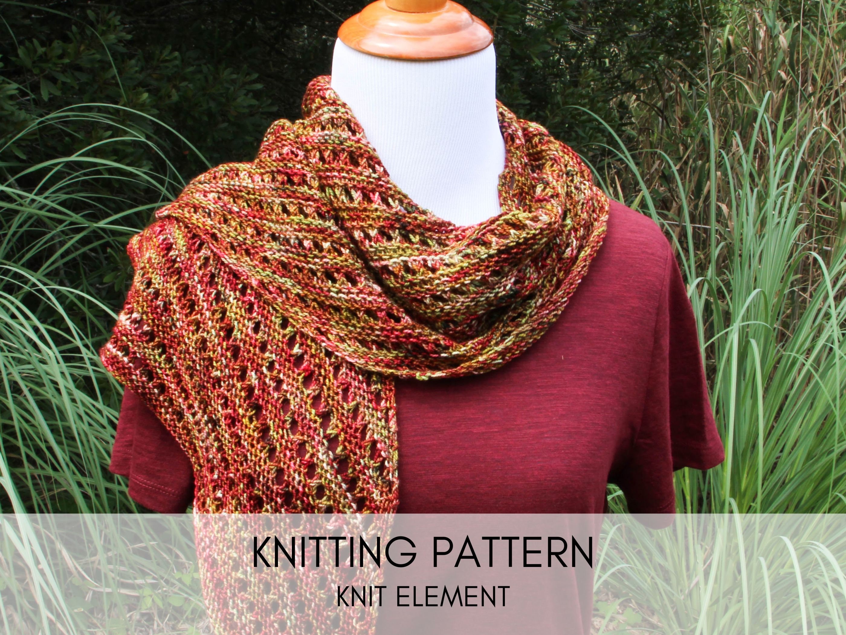 Knitting Pattern, Sequence Scarf Knitting Pattern, Knit Scarf Pattern ...