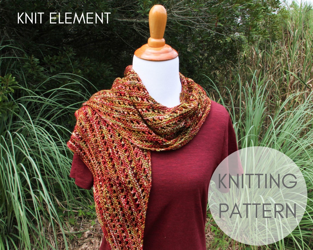 Knitting Pattern, Sequence Scarf Knitting Pattern, Knit Scarf Pattern ...