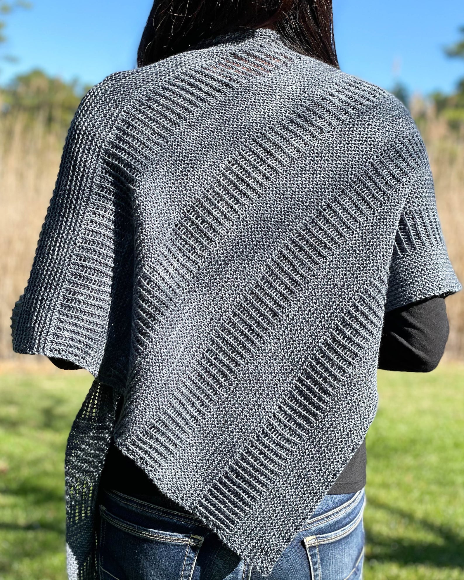 Sideways Triangle Shawl Pattern // Knitting Pattern // Knit | Etsy