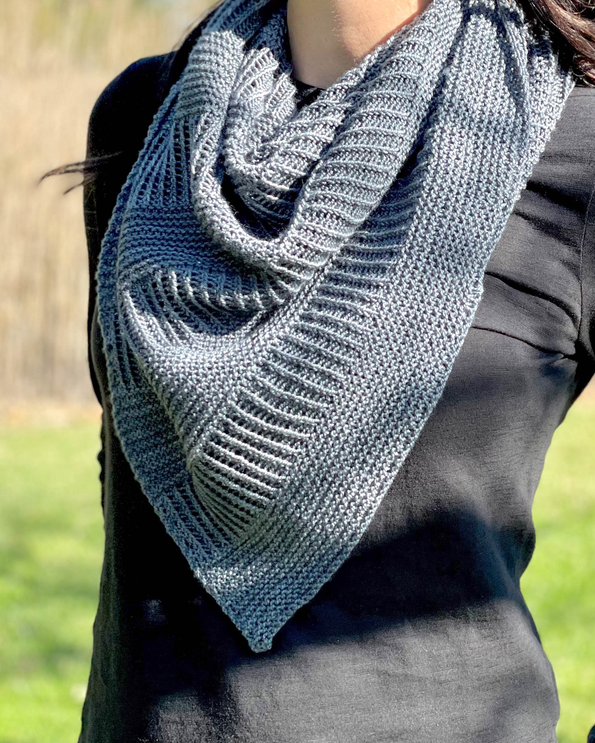 Sideways Triangle Shawl Pattern // Knitting Pattern // Knit | Etsy