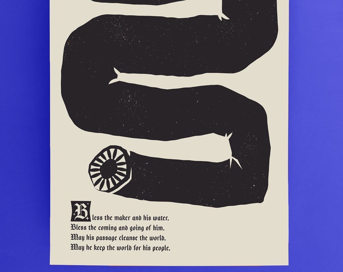 Dune Print: Fremen Prayer to Shai-hulud 12x16" | Subtle Nerdy Art - Etsy