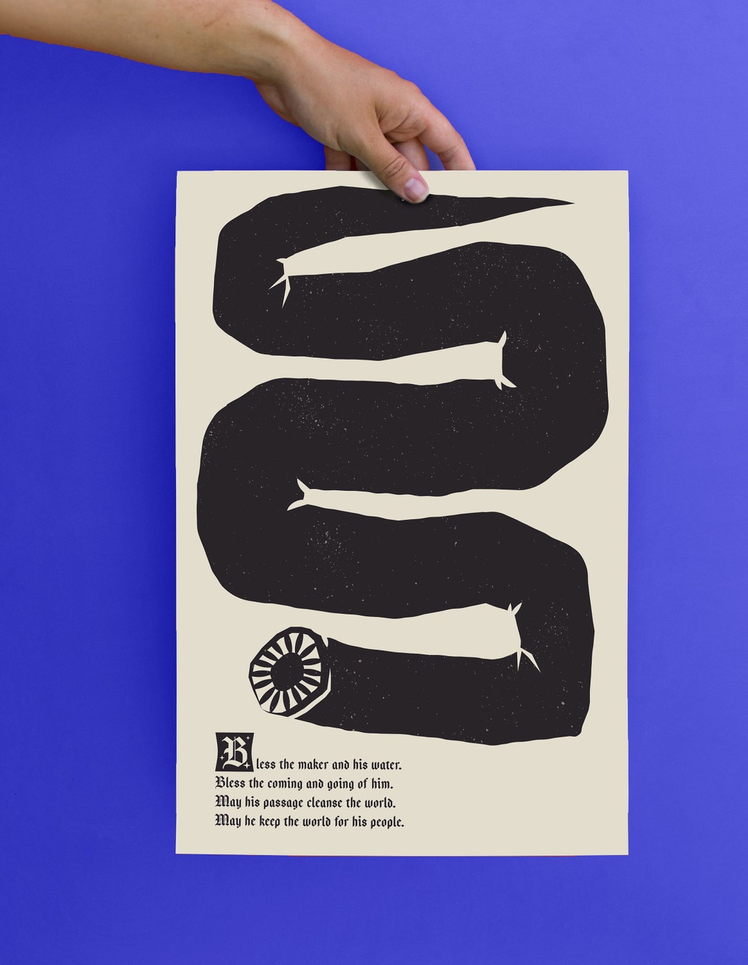 Dune Print: Fremen Prayer to Shai-hulud 12x16" | Subtle Nerdy Art - Etsy