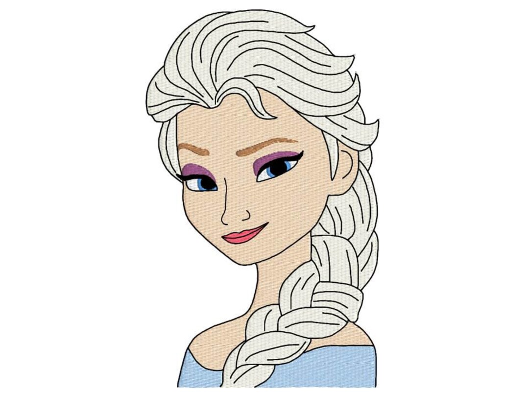 Elsa Frozen Machine Embroidery Design for Kids (instant Download) - Etsy
