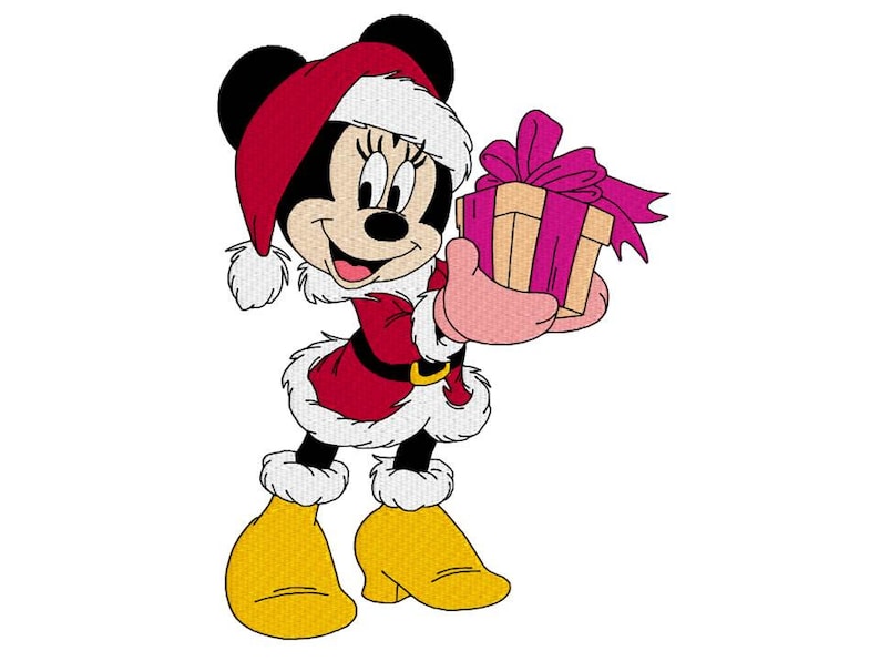 Minnie mouse disney macchina ricamo design minnie Natale - Etsy Italia