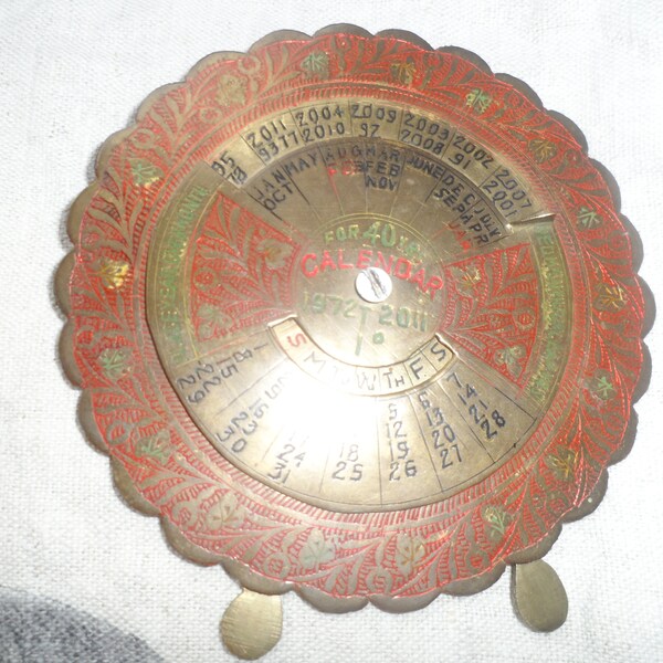 Perpetual Calendar - Etsy Canada