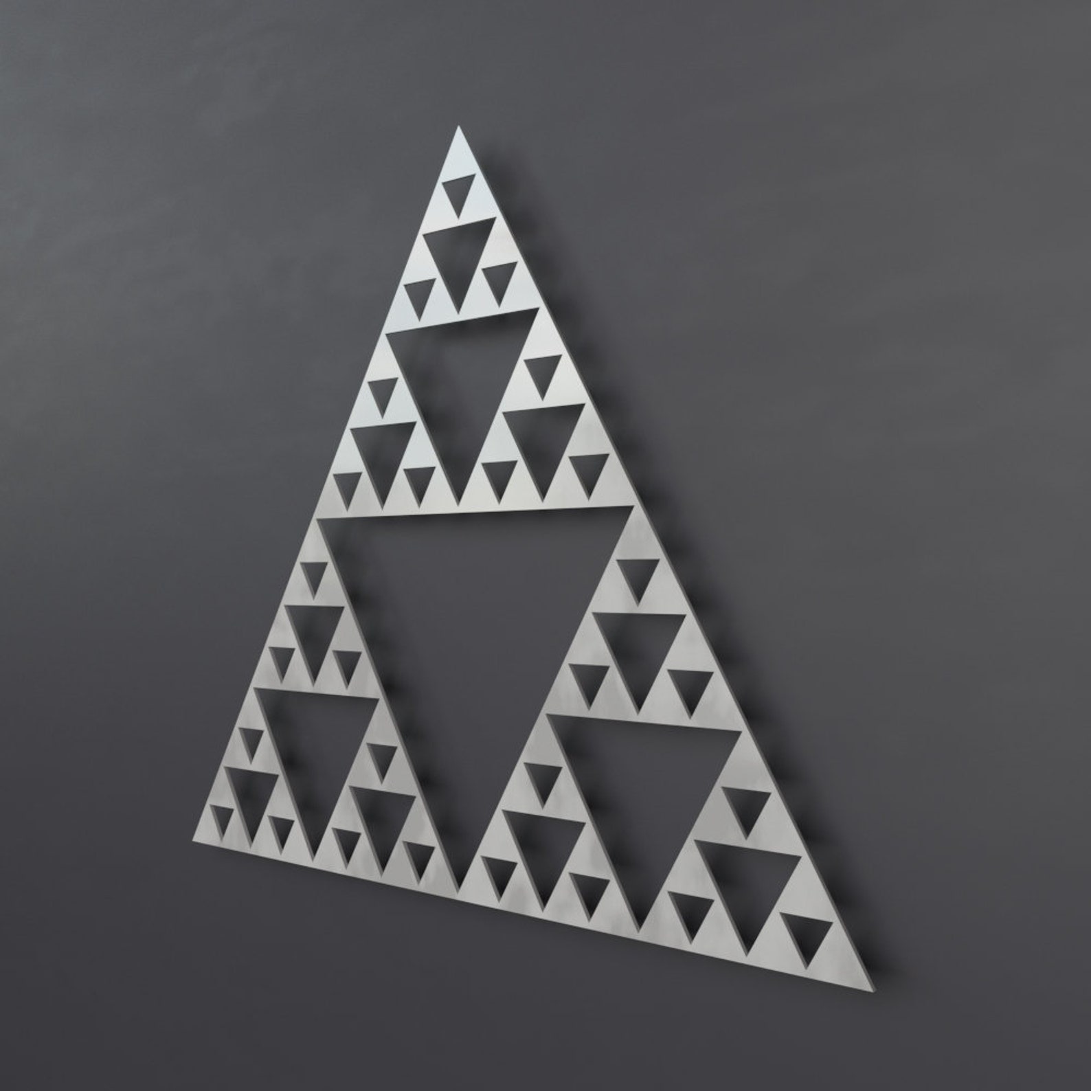 Sierpinski Triangle Science Metal Wall Art Sculpture Large - Etsy