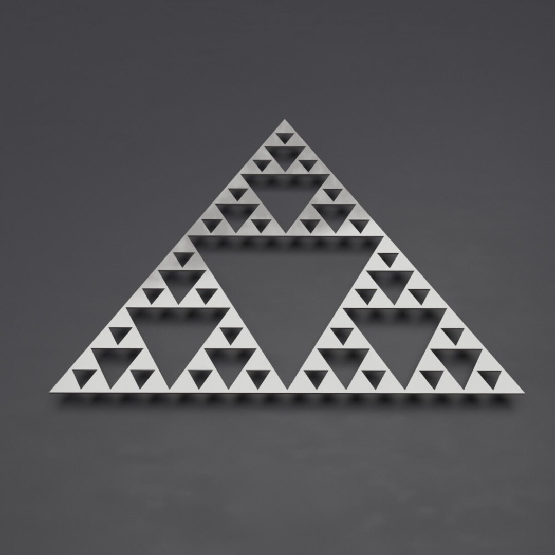 Sierpinski Triangle Science Metal Wall Art Sculpture, Large Wall Art ...