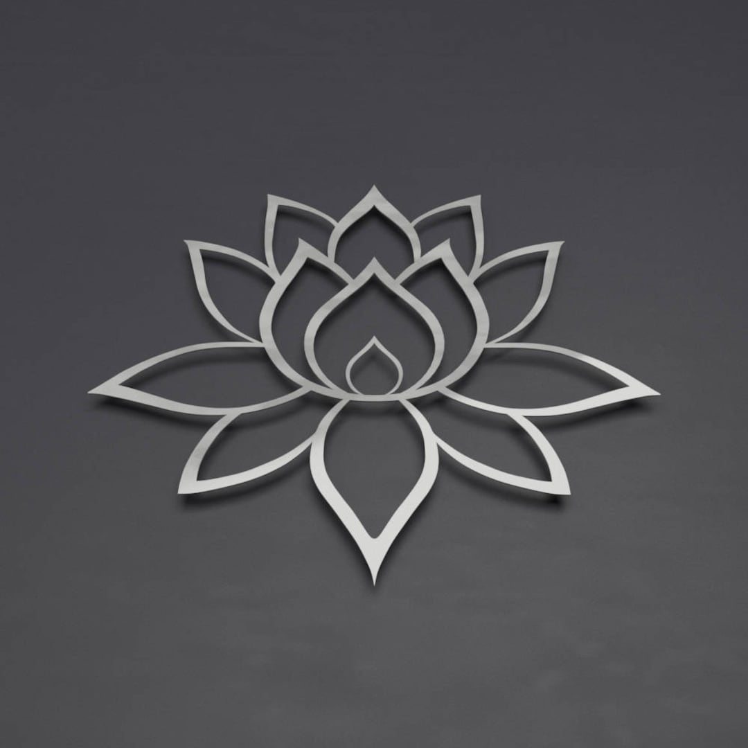 Lotus Flower Metal Wall Art, Lotus Metal Art, Lotus Flower Wall Art ...