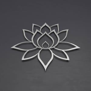 Lotus Flower Metal Wall Art, Lotus Metal Art, Lotus Flower Wall Art ...