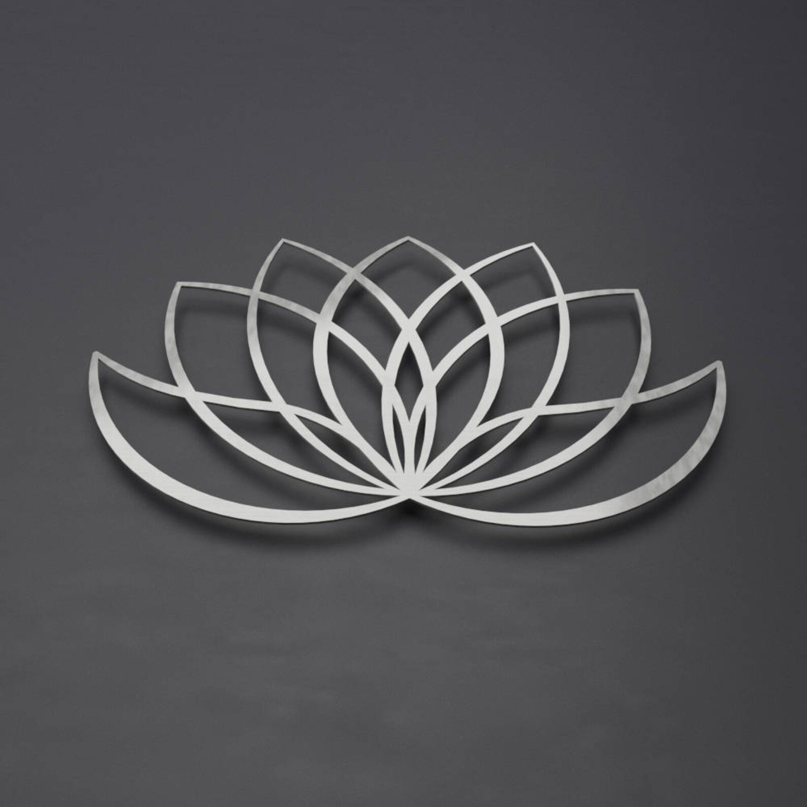 Modern Lotus Flower Metal Wall Art Sculpture Lotus Flower - Etsy