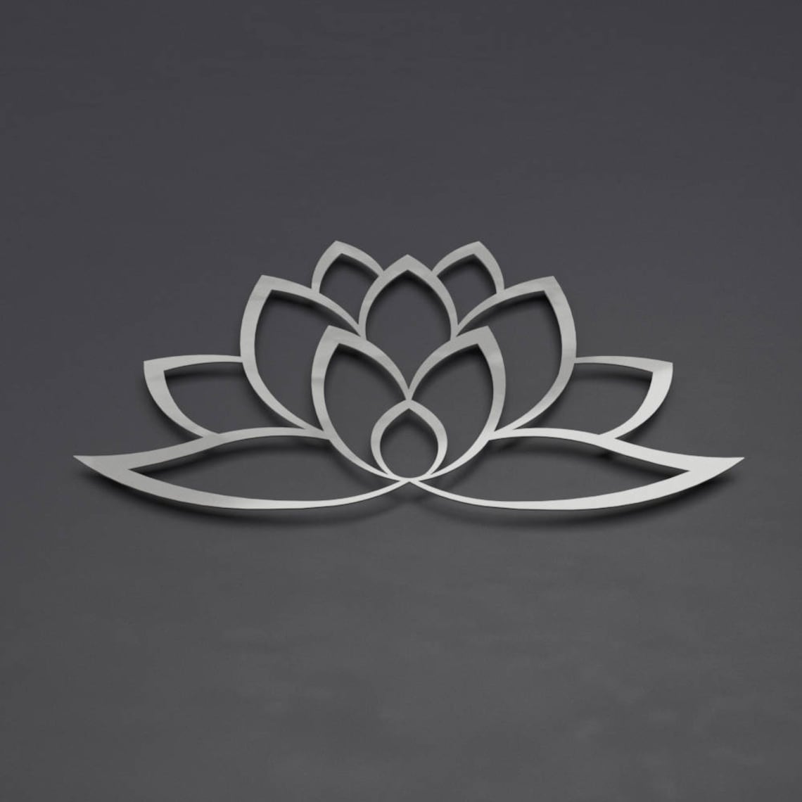 Abstract Lotus Flower Metal Wall Art Lotus Metal Art Lotus - Etsy