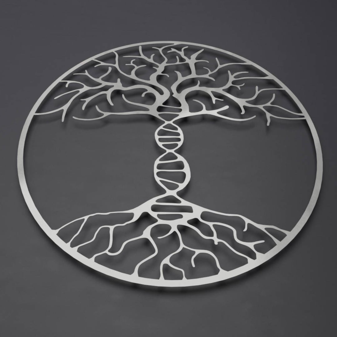 DNA Tree of Life Metal Wall Art, Metal Tree Wall Art, Double Helix ...