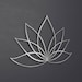 Silver Lotus Flower Metal Wall Art, Lotus Metal Art, Lotus Flower Wall ...