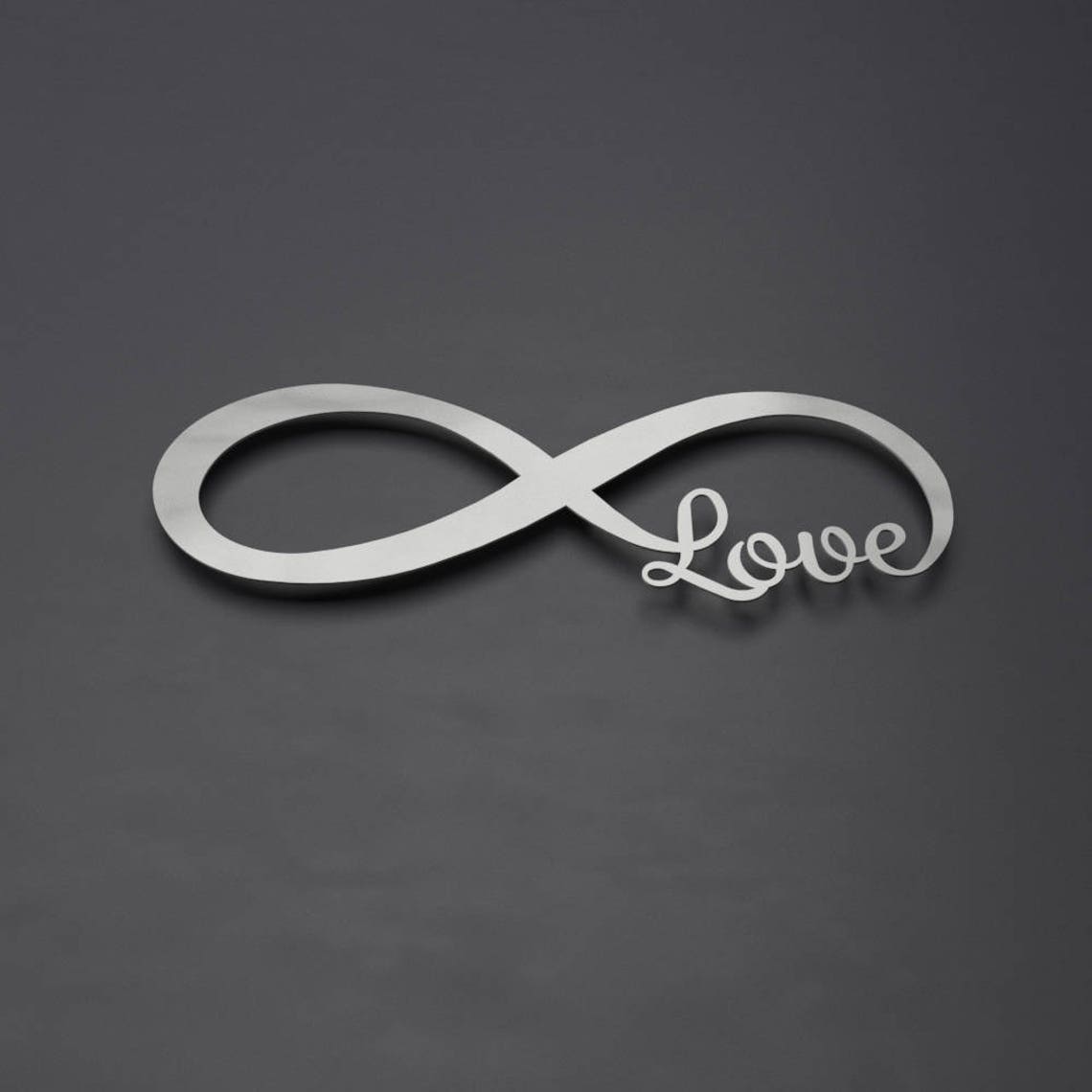 Infinity Symbol Metal Wall Art Love Metal Wall Art Love | Etsy