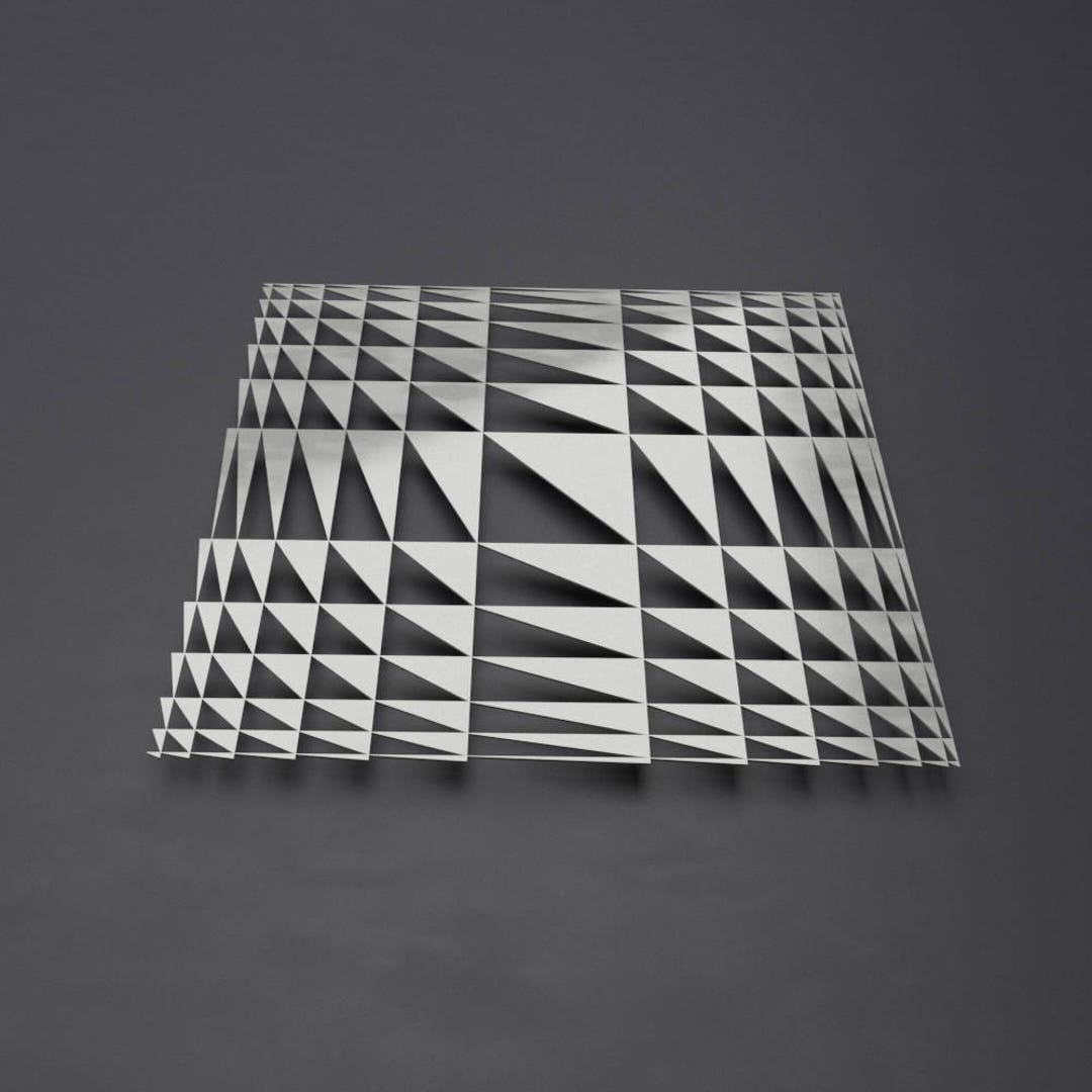 Abstract Metal Wall Art, Geometric Wall Art, Modern Metal Wall Art ...