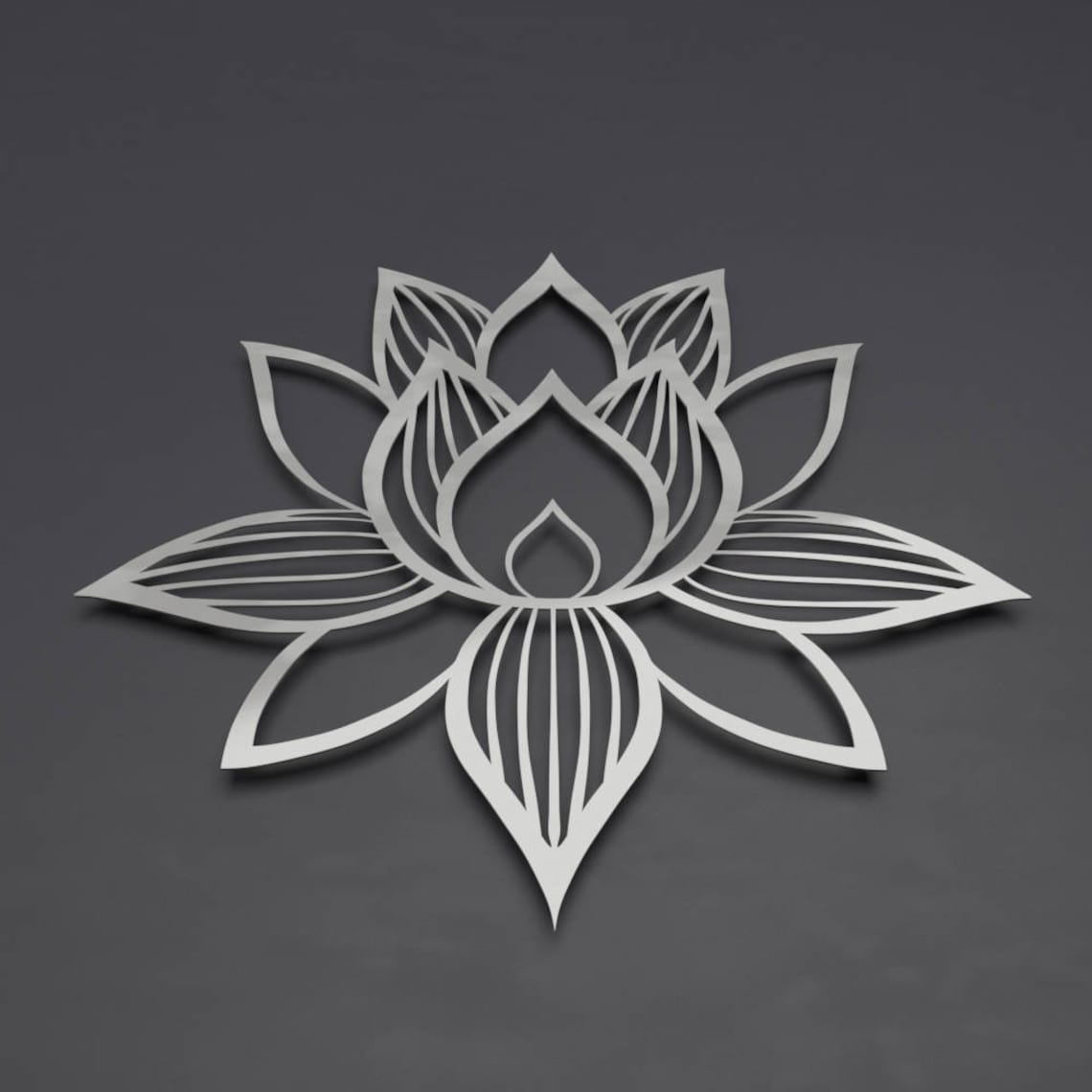 Lotus Flower Metal Wall Art Lotus Metal Art Lotus Flower - Etsy