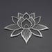 Lotus Flower Metal Wall Art, Lotus Metal Art, Lotus Flower Wall Art ...