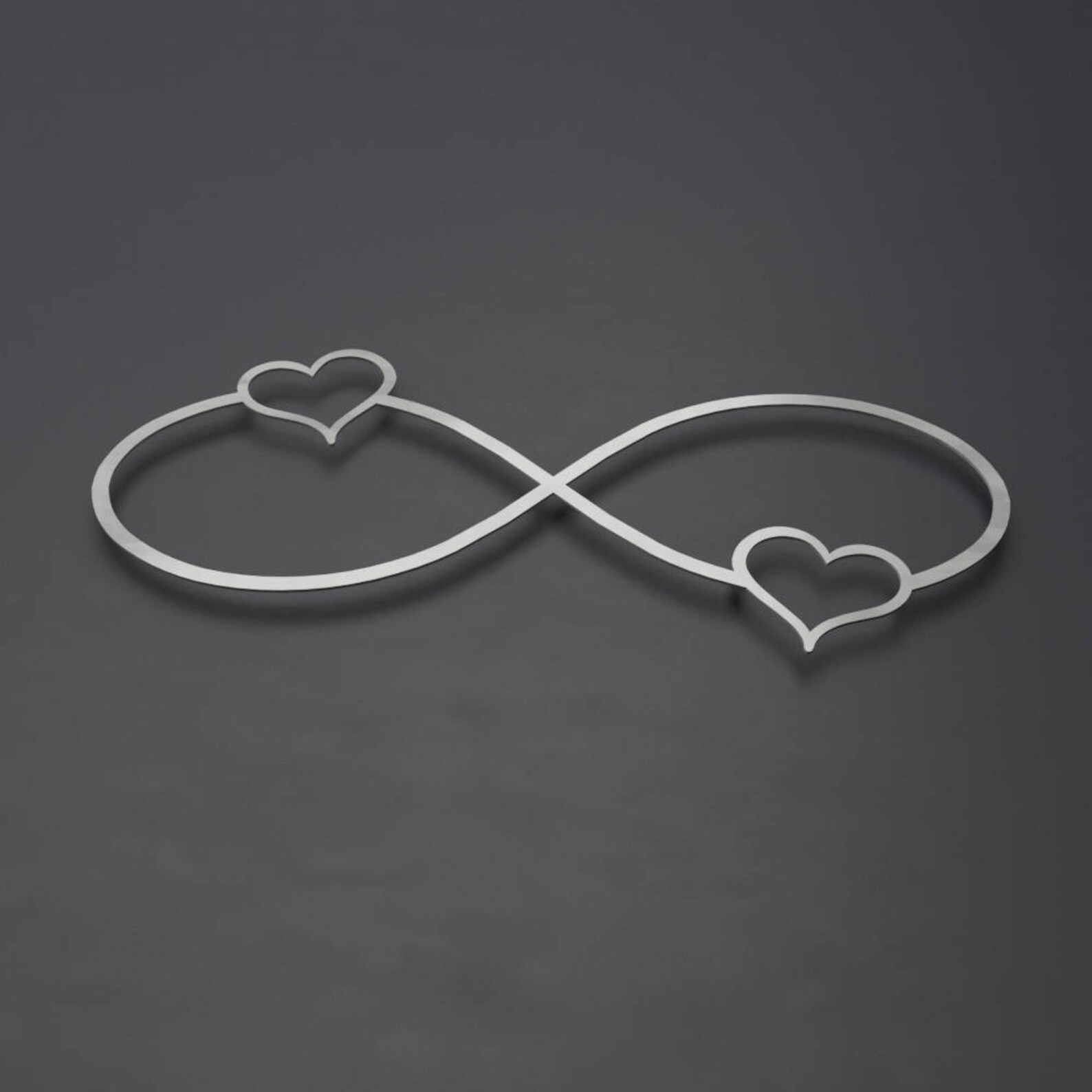 2 Hearts Infinity Symbol Metal Wall Art Infinity Wall Decor - Etsy