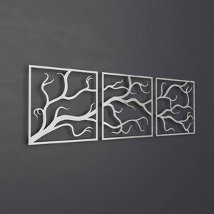 Tree Branches No. 1 Large Outdoor Stainless Steel Metal Wall Art Modern ...