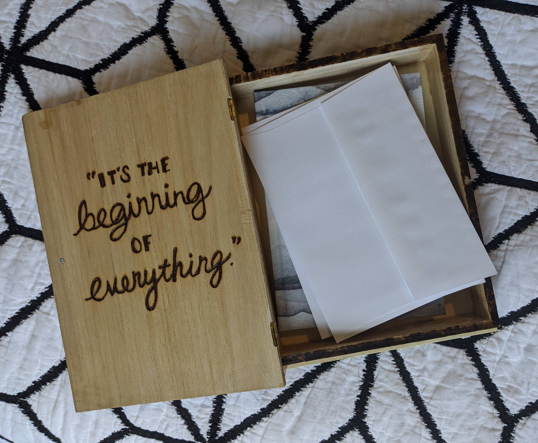Woodburned book box with custom book cover / personalized book | Etsy