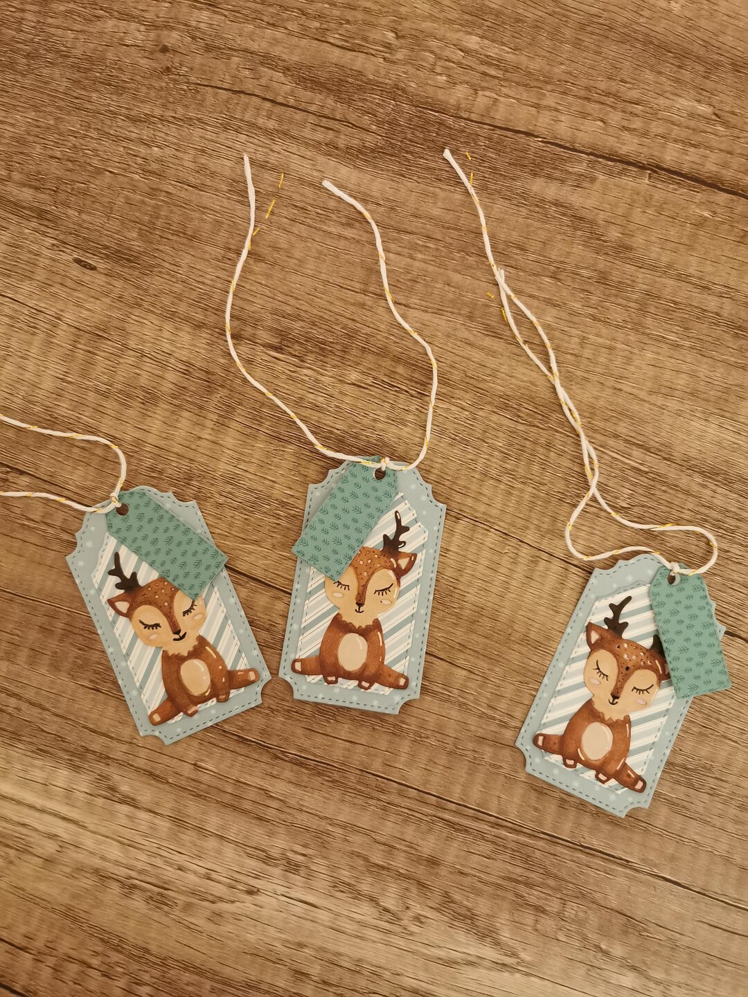 Baby Deer Gift Tags Christmas Wrapping Handmade Gift Tags - Etsy