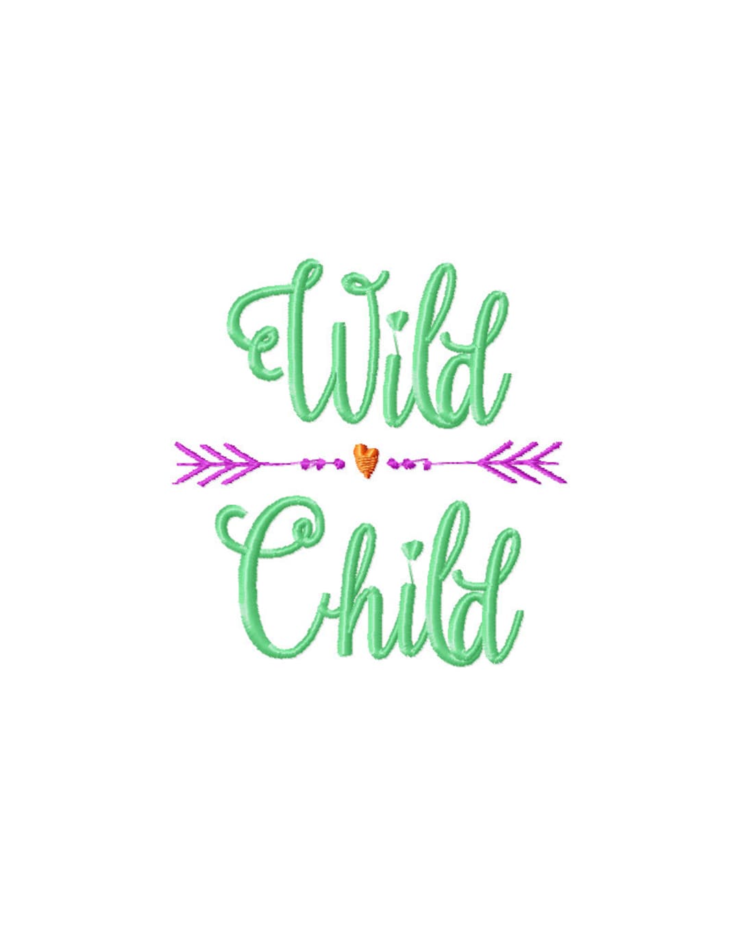 Wild Child Embroidery Design, Arrow, 4x4 5x7 (digital Download) - Etsy