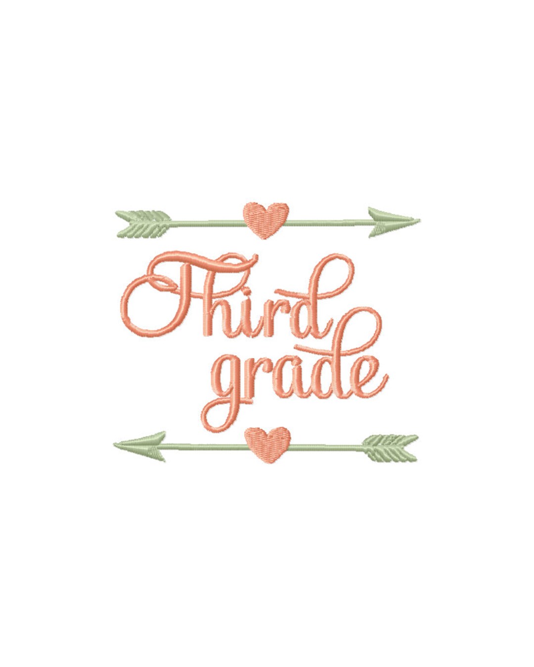 Third Grade Embroidery Design, 3rd Grade Embroidery Design, School ...
