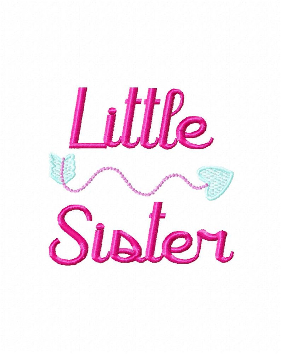 Little Sister Embroidery Design, Newborn Embroidery Design, New Baby ...