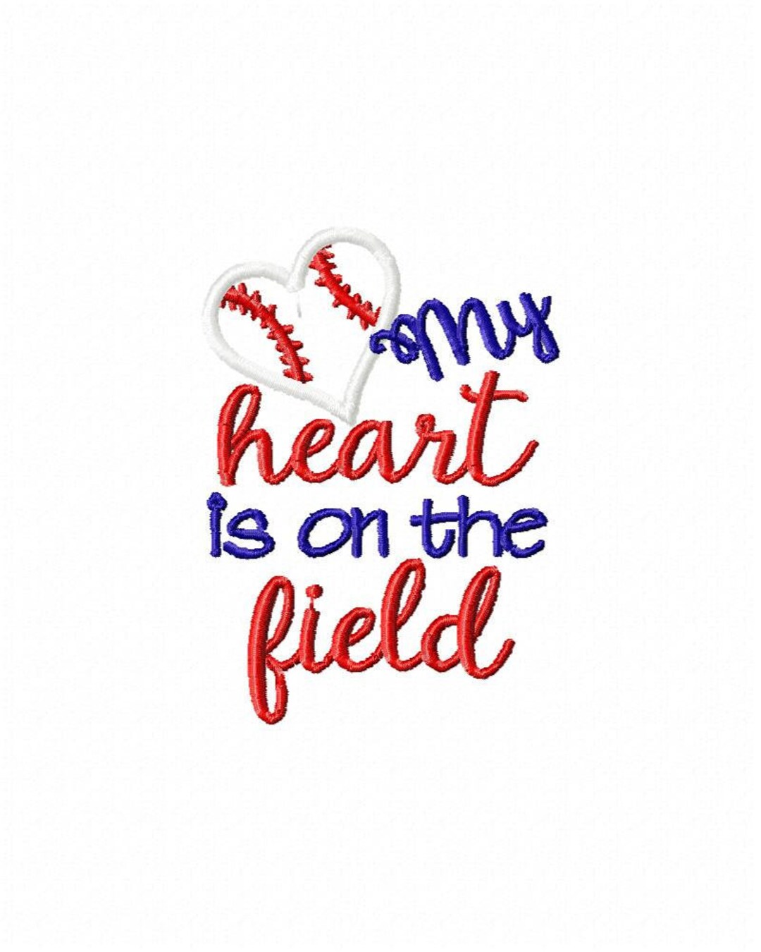 Baseball Heart Embroidery Design (4x4, 5x7 Hoop) - Etsy