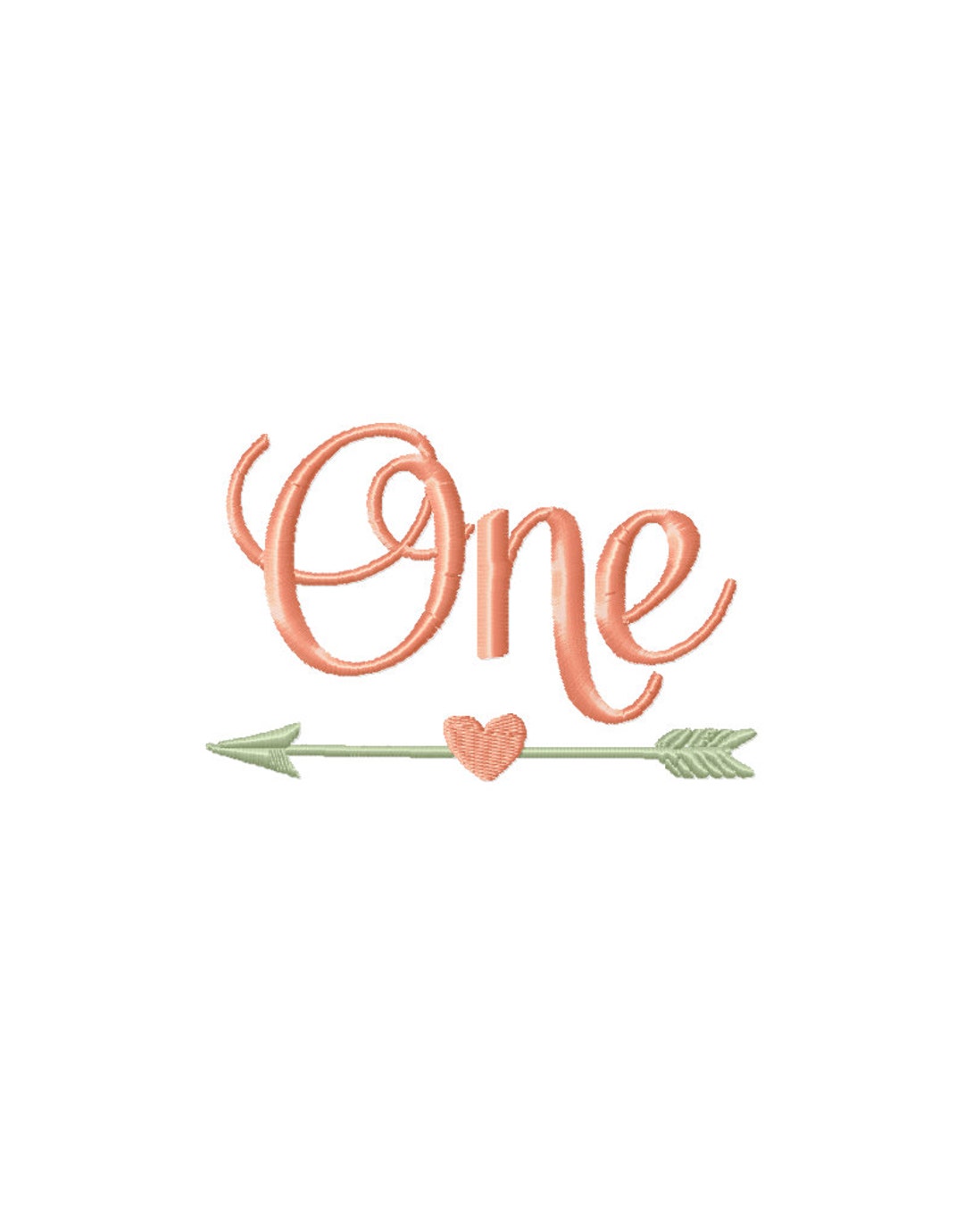 One Embroidery Design, First Birthday Embroidery Design, 1st Birthday ...