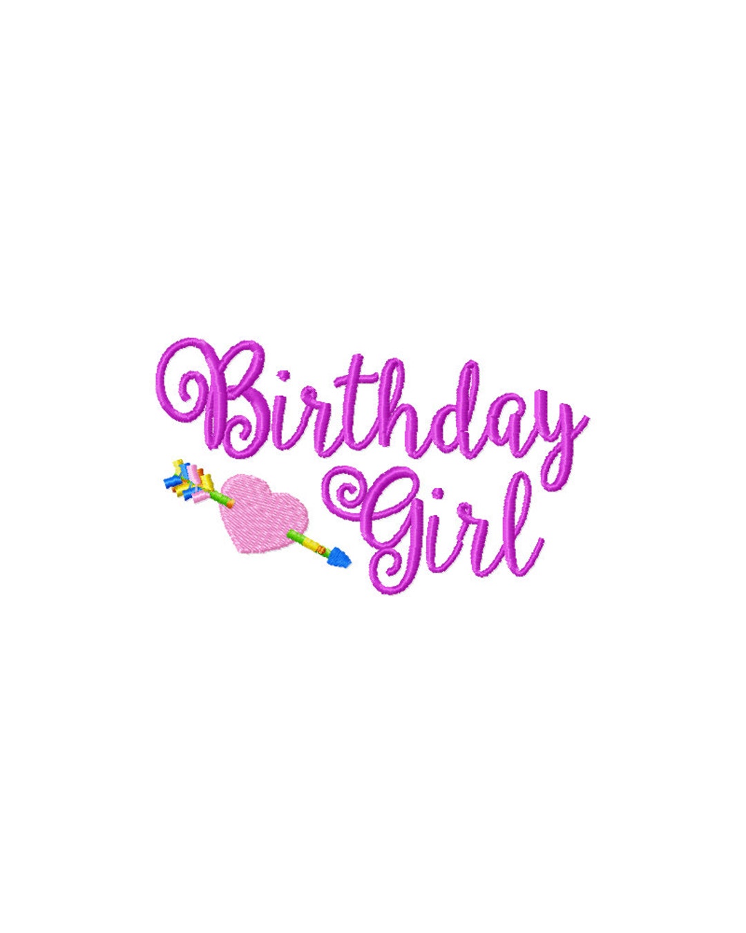 Birthday Girl Embroidery Design, Birthday Embroidery Design, Birthday ...