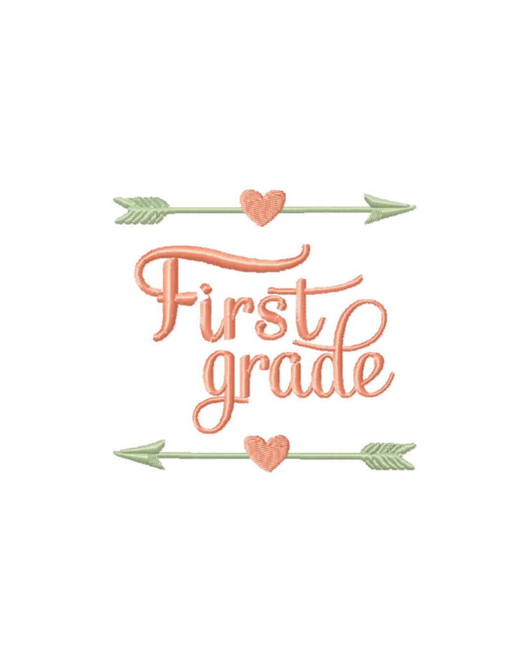 First Grade Embroidery Design, 1st Grade Embroidery Design, Back to ...