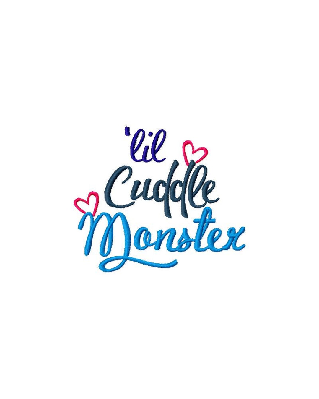 Lil Cuddle Monster Embroidery Design (4x4 5x7) - Etsy