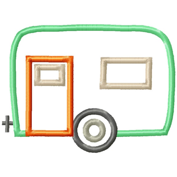Camper Applique - Etsy