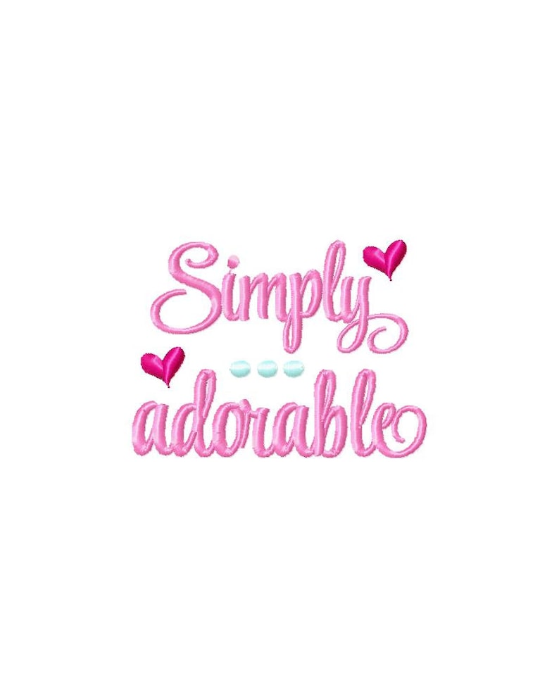 Simply Adorable Embroidery Design, Baby Girl Embroidery Design ...