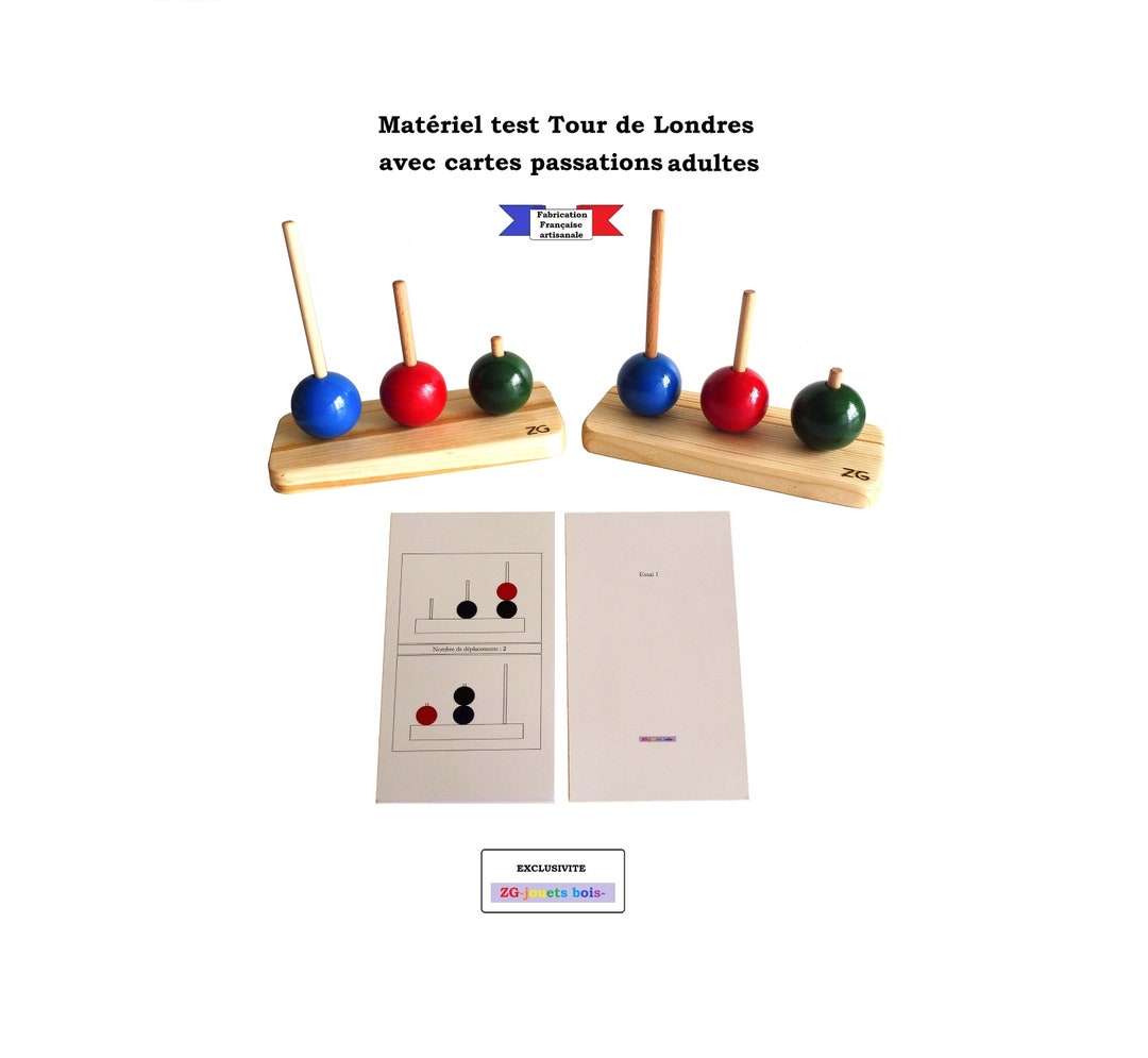 Test Adultes Tour de Londres normes Shallice, psychomotricité, test ...