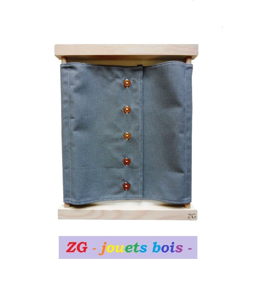 Montessori Practical Life Dressing Frame, Small Buttons, Wood and ...