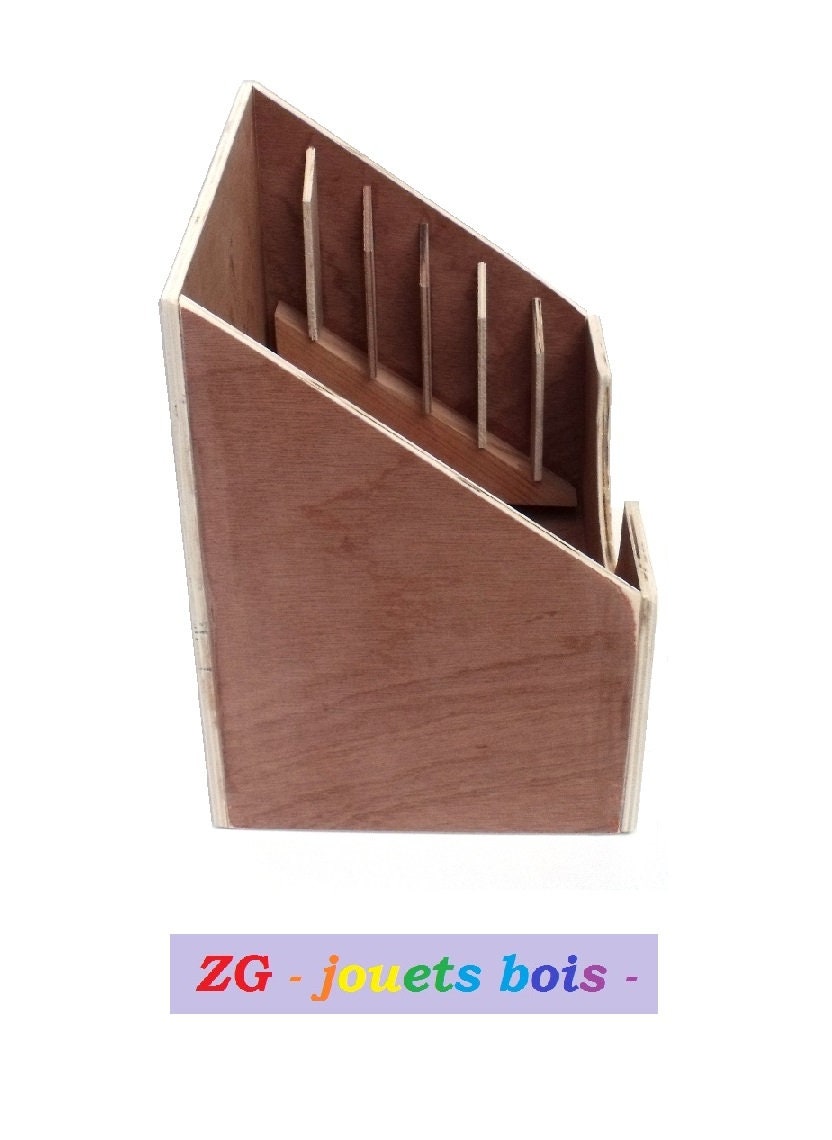 Storage Box for 6 Montessori Dressing Frame, Practical Life, Wooden ...