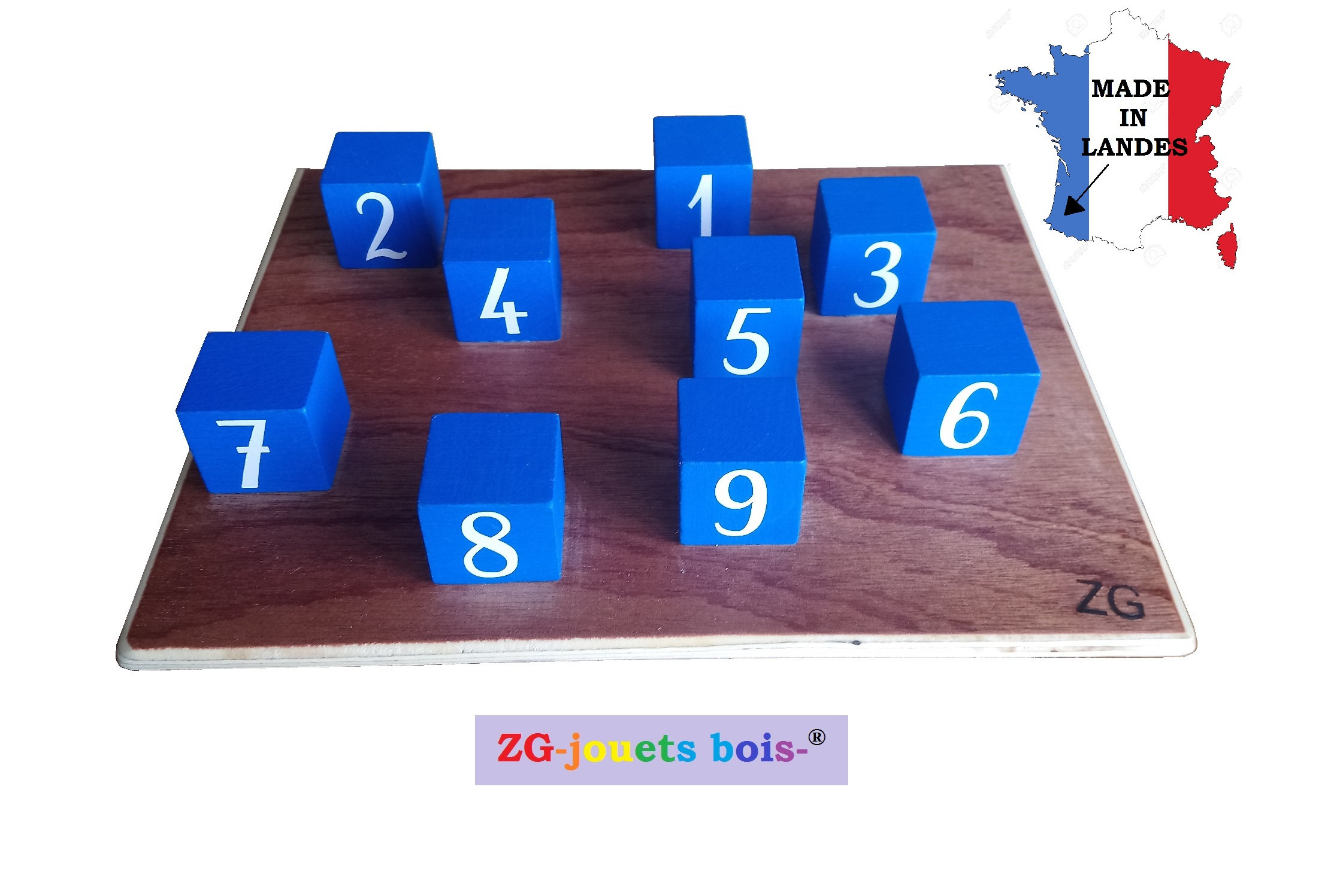 Blocs de Corsi, Corsi block-tapping test, matériel en bois test tap ...