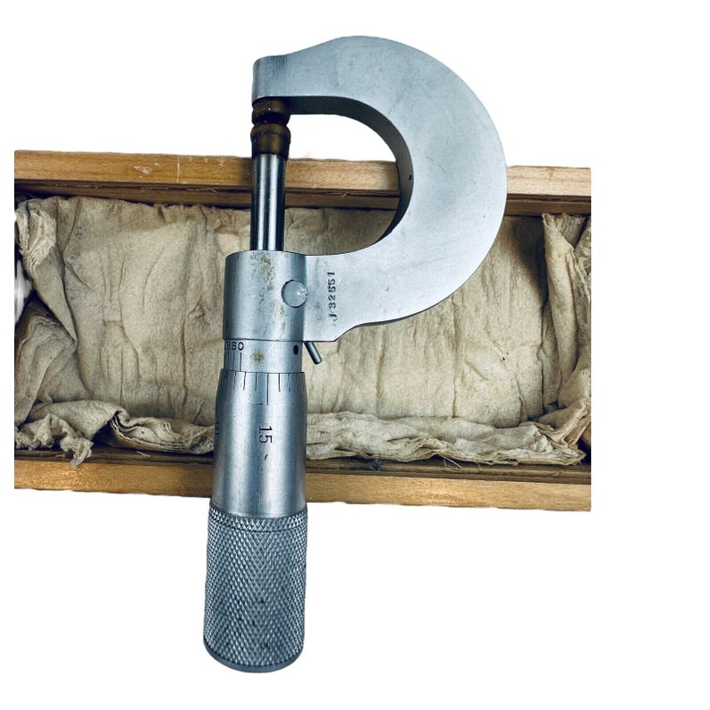 Vintage Fowler Tungsten Carbide Outside Micrometer Caliper 0-1 ...