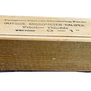 Vintage Fowler Tungsten Carbide Outside Micrometer Caliper 0-1 ...