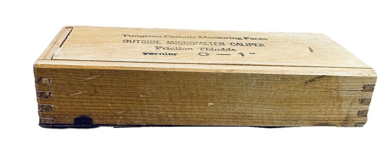 Vintage Fowler Tungsten Carbide Outside Micrometer Caliper 0-1 ...