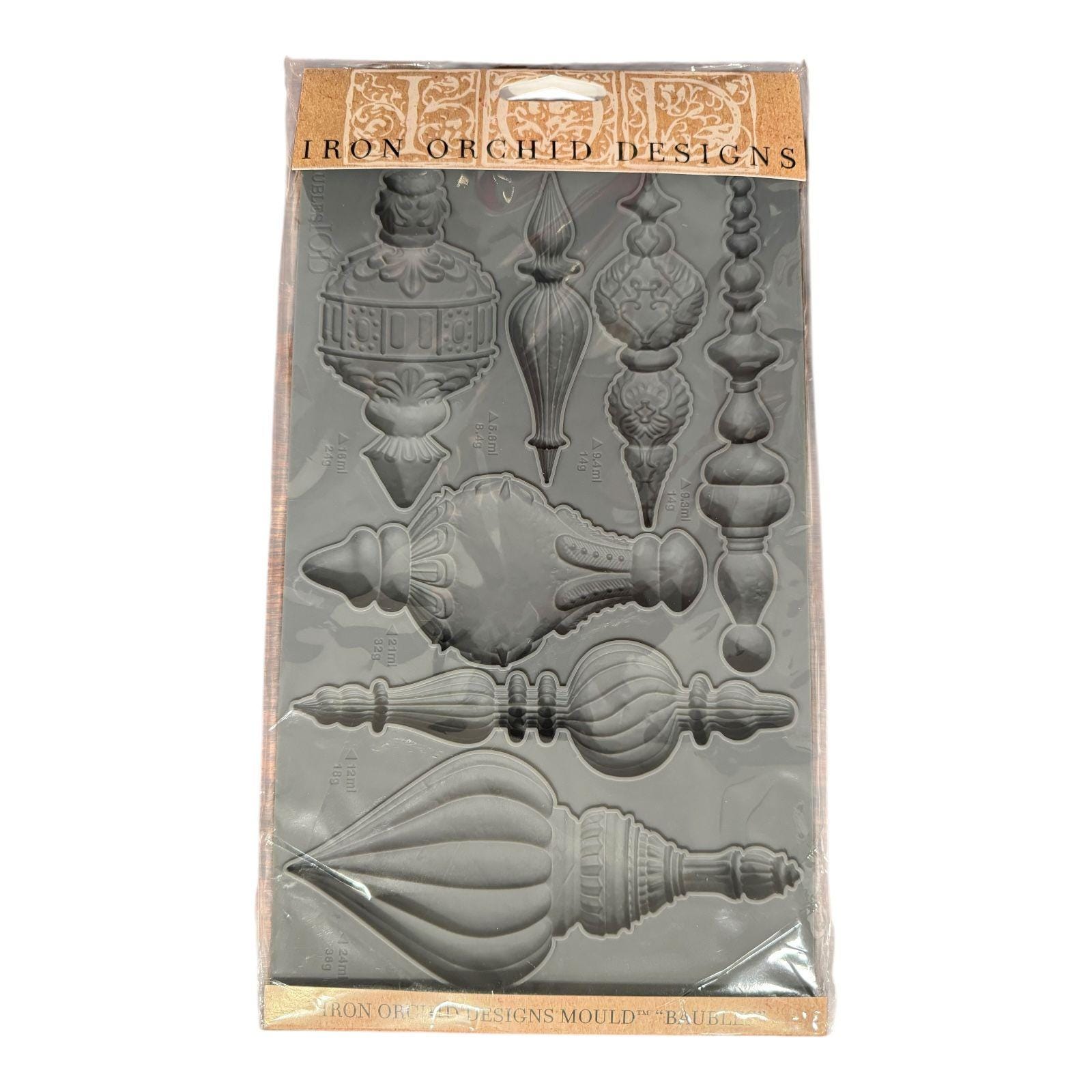 IOD Baubles Mould Limited Edition Retired Iron Orchid Designs Ornaments ...