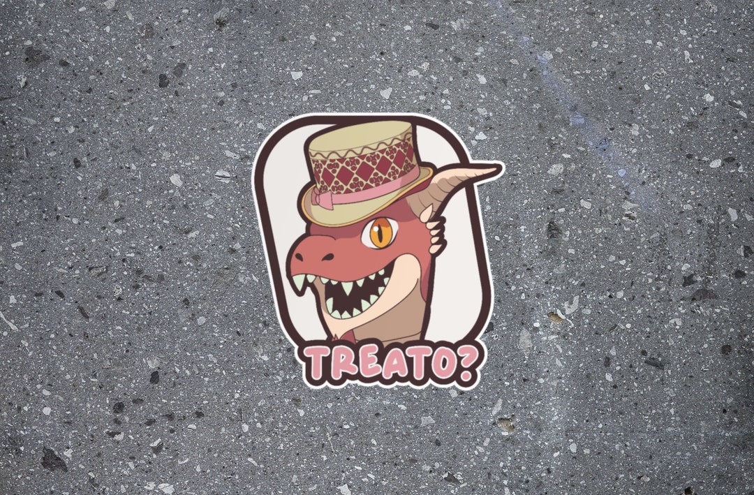 Popper Treato Kiss-cut Sticker - Etsy