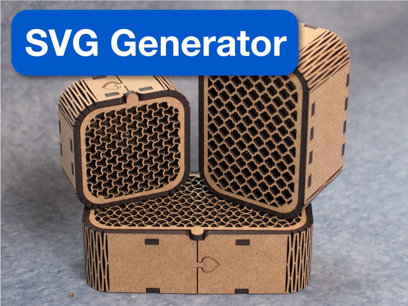 Decorative Wooden Gift Box Generator Laser Cut File Jeweler - Etsy