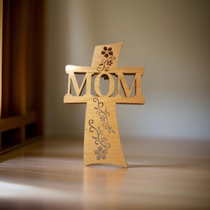 Wooden Mom Cross, Mother's Day, Christ, God, Memorial, Wood Sign, Gift ...