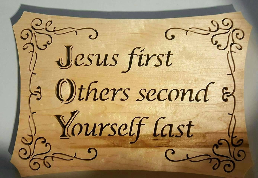 Joy - Jesus First, Others Second, Yourself Last Joy Spiritual Wall Art ...
