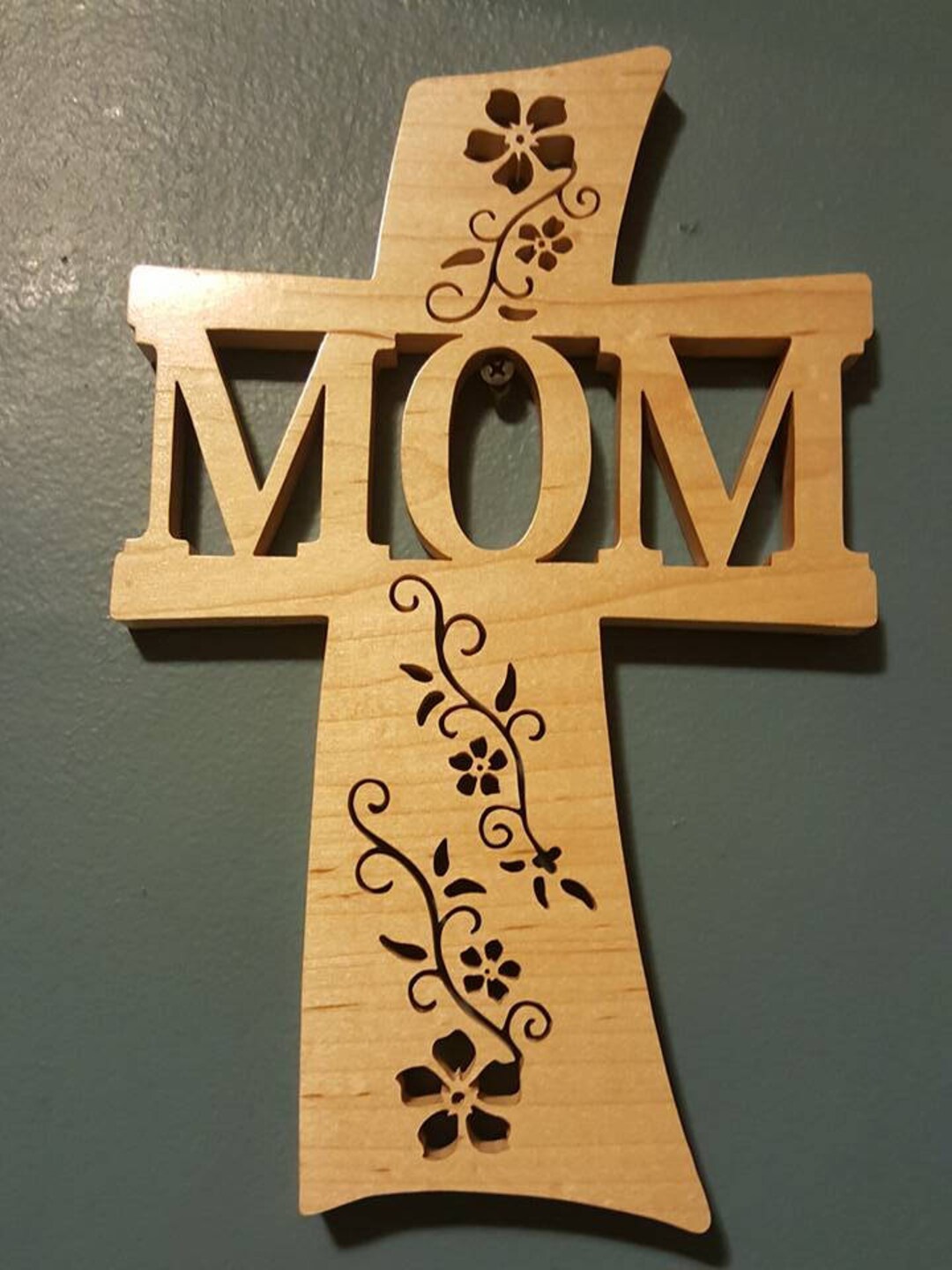 Wooden Mom Cross Mother's Day Christ God Memorial - Etsy