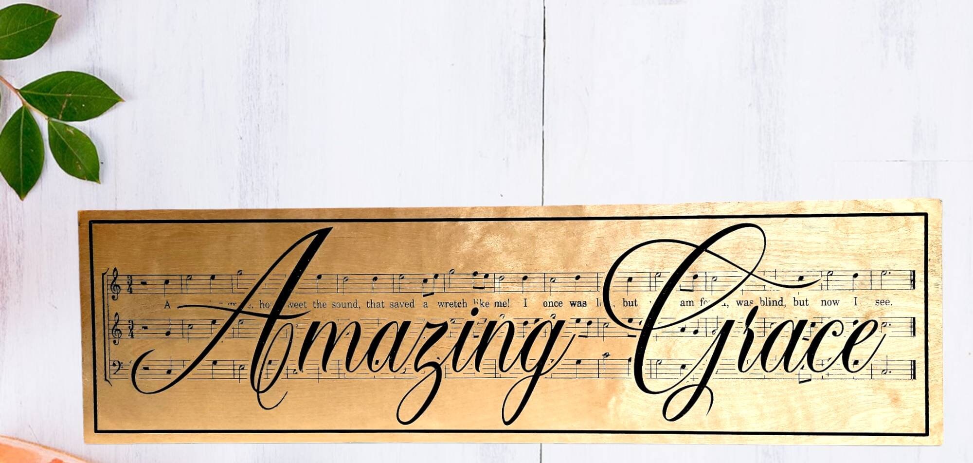 Amazing Grace Hymn, Amazing Grace Wall Art, Amazing Grace Sign, Muscial ...